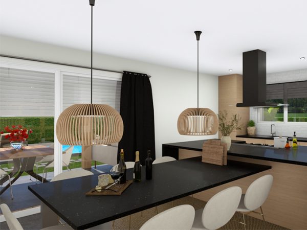 Une maison familiale et contemporaine dans les Landes